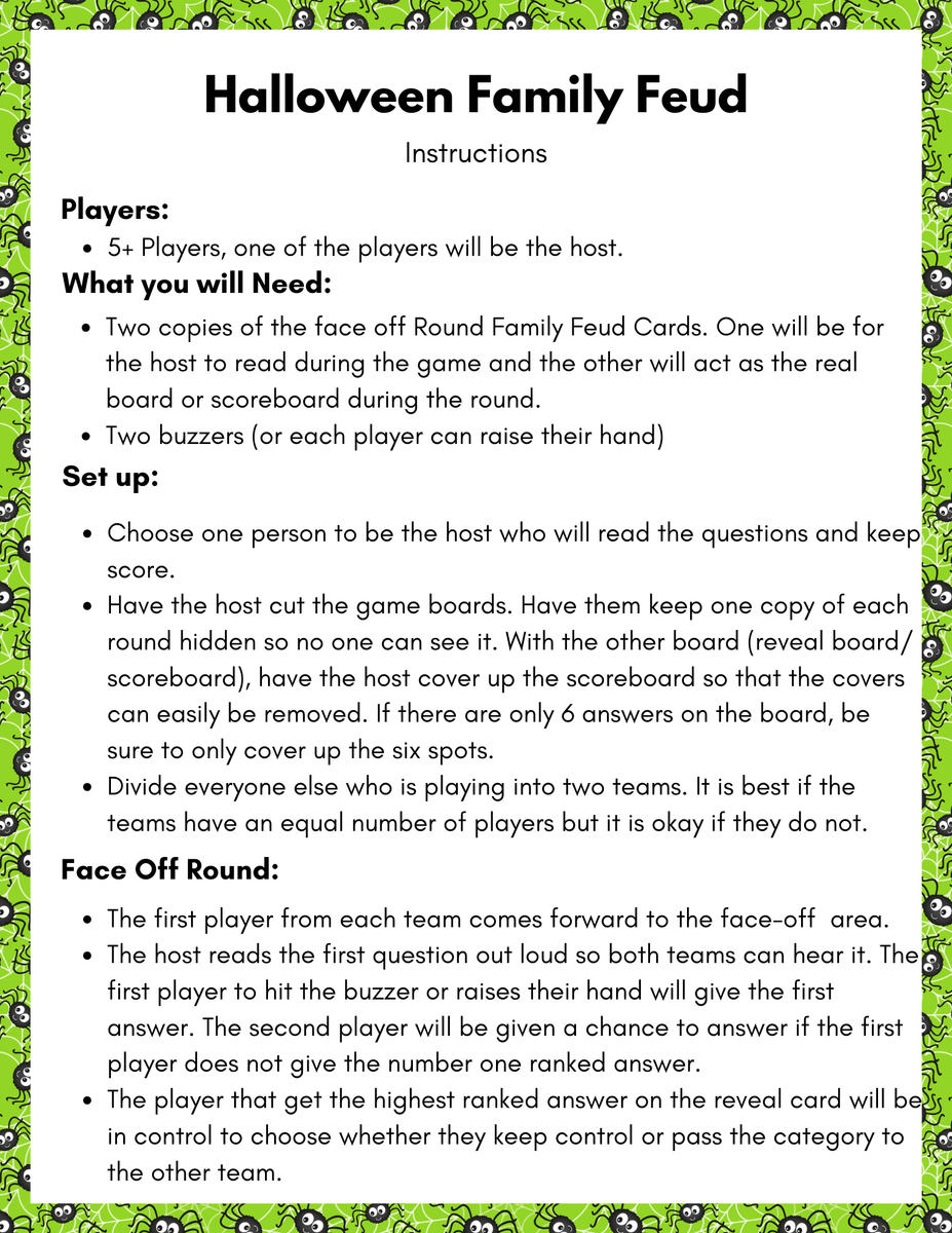 Halloween Family Feud Game – MicheleTripple