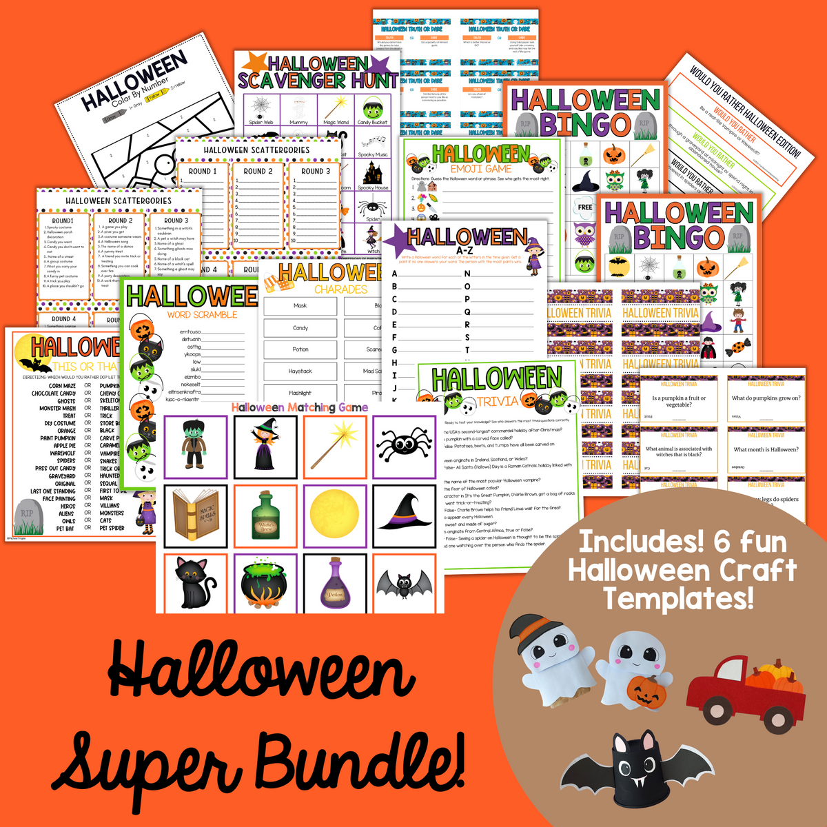 Halloween Activity Mega Bundle – MicheleTripple
