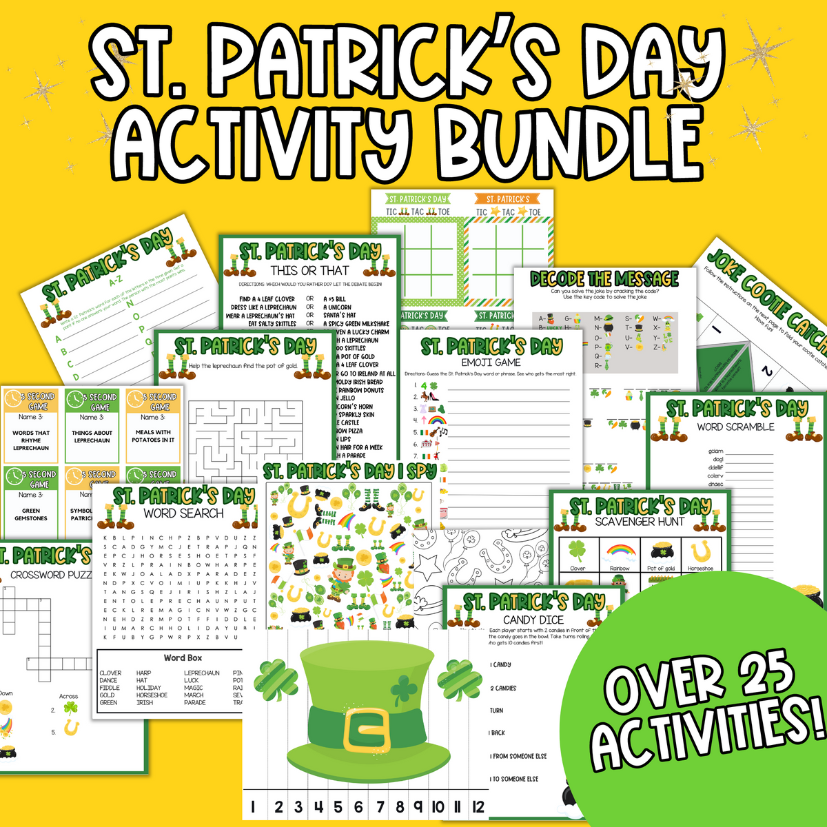 St. Patrick's Day Activity Bundle – MicheleTripple