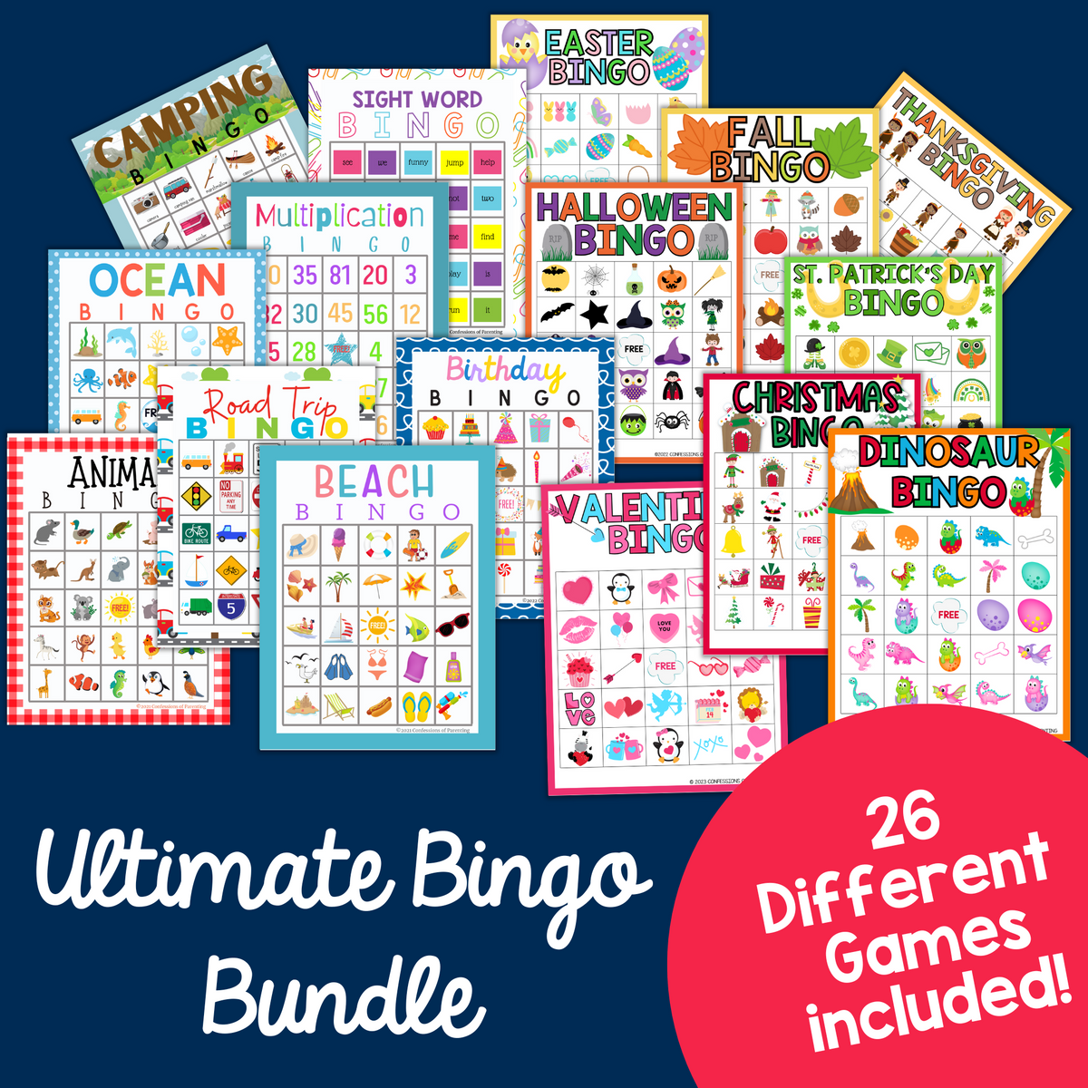 Bingo Game Bundle – MicheleTripple
