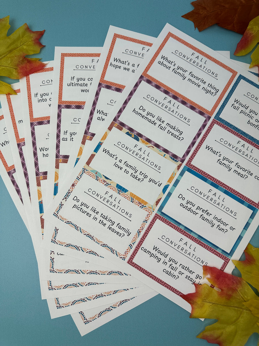 100 Printable Fall Conversation Starters Cards – MicheleTripple