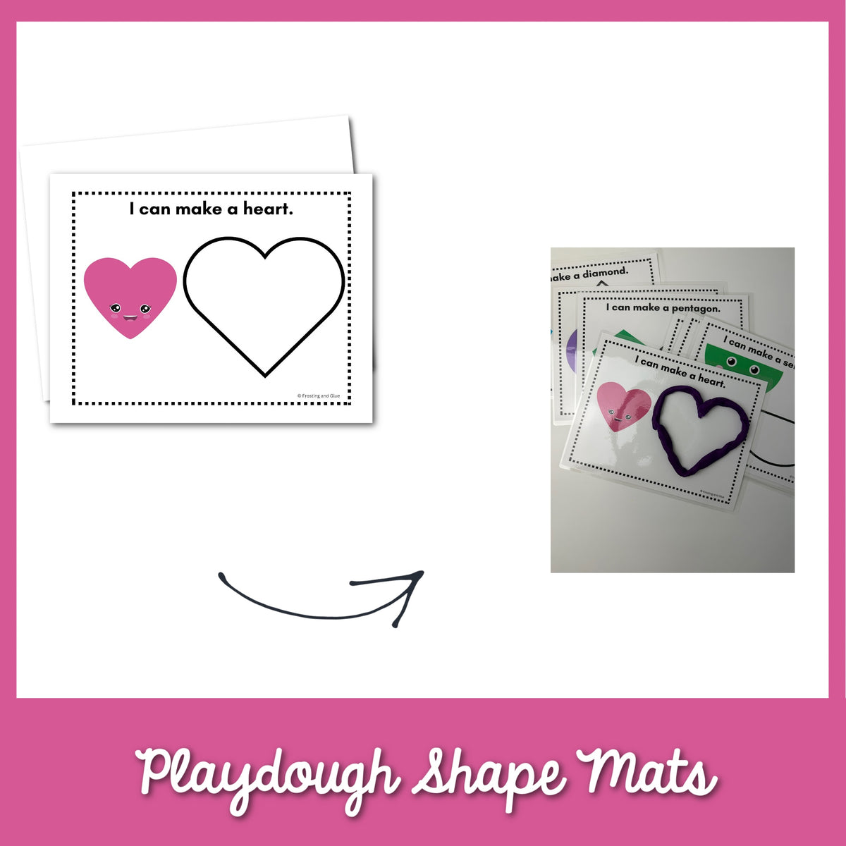 Playdough Shape Mats Printable for Preschool & Kindergarten ...