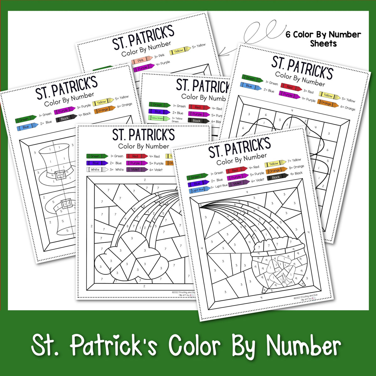 St. Patrick's Day Color by Number – MicheleTripple