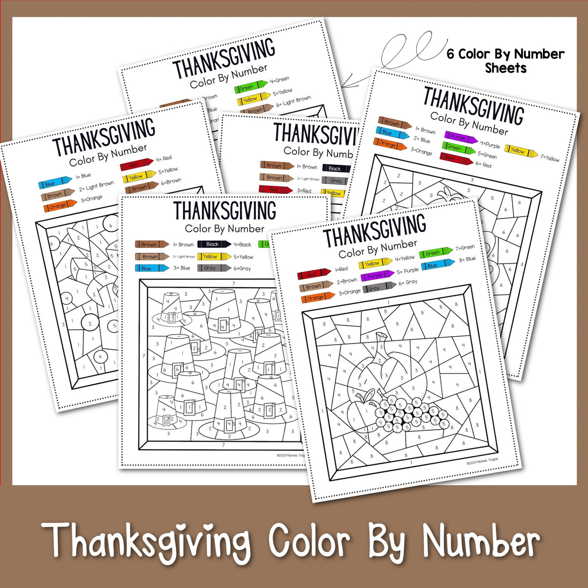 Thanksgiving Color By Number – MicheleTripple