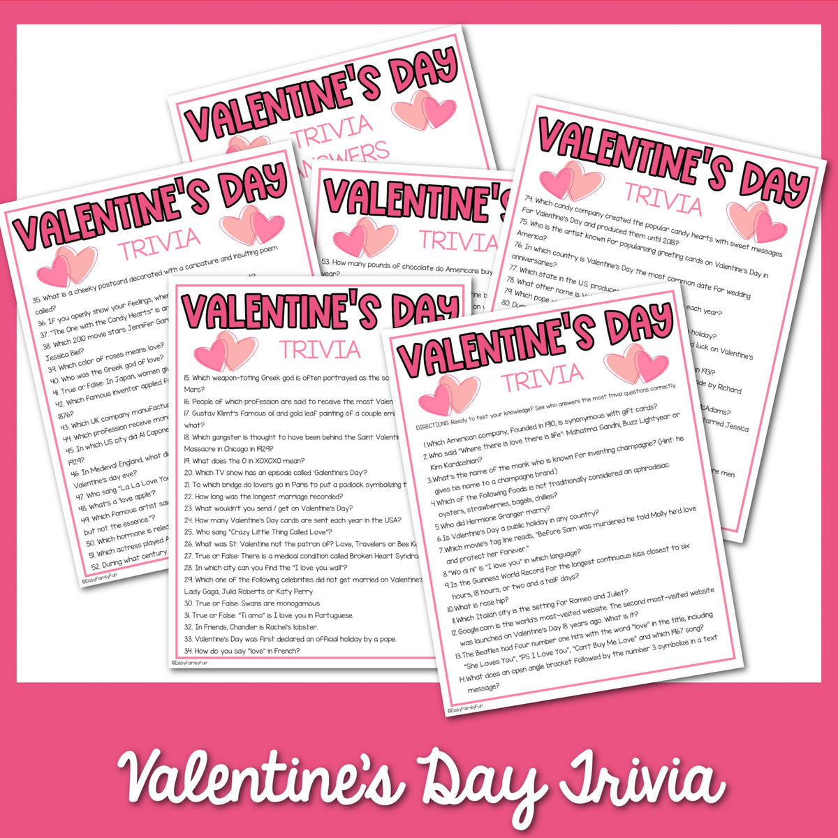 Valentine's Day Trivia – MicheleTripple