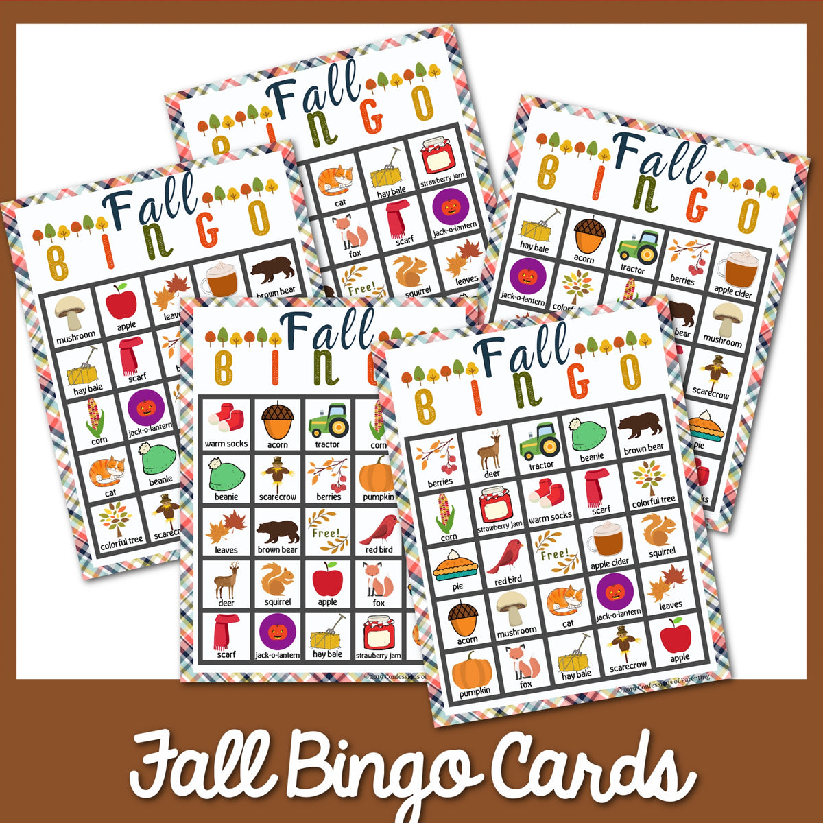 Fall Bingo Cards – MicheleTripple