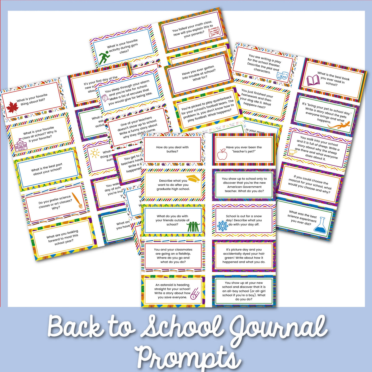 Back to School Journal Prompts for Kids – MicheleTripple