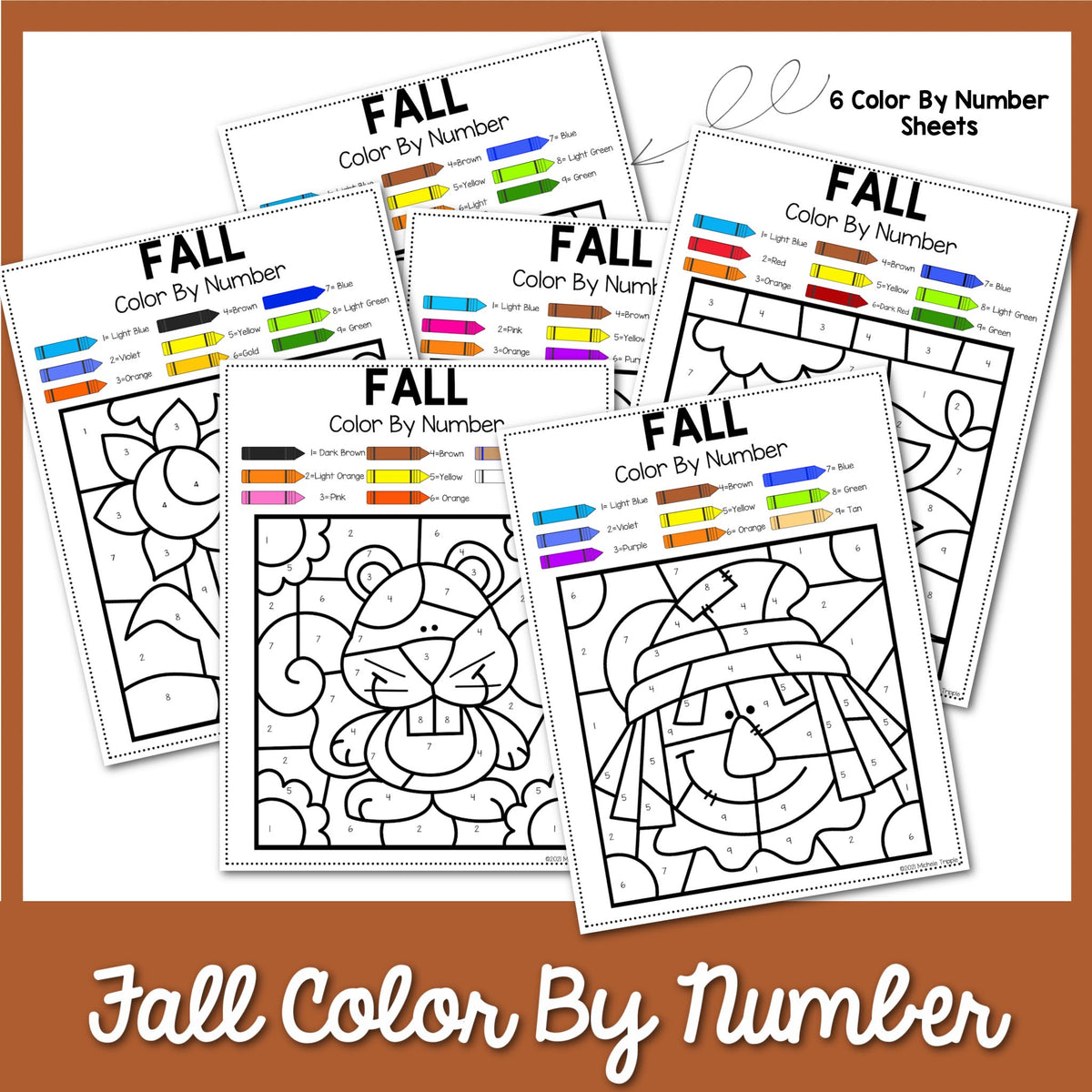 Fall Color By Number – MicheleTripple