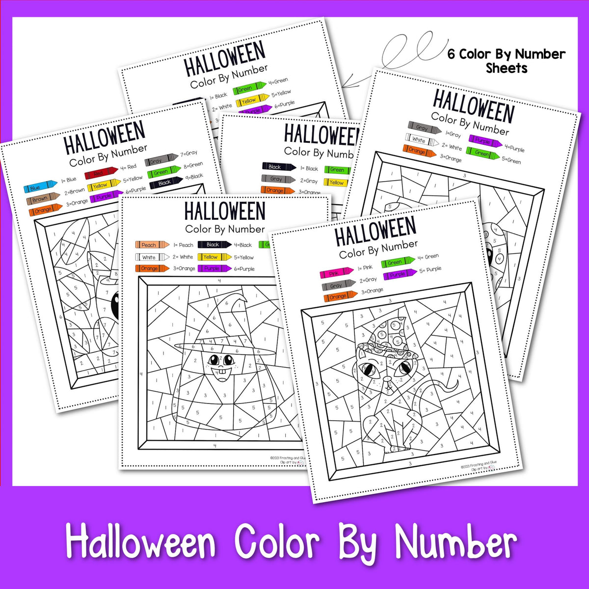 Halloween Color By Number Pages – MicheleTripple