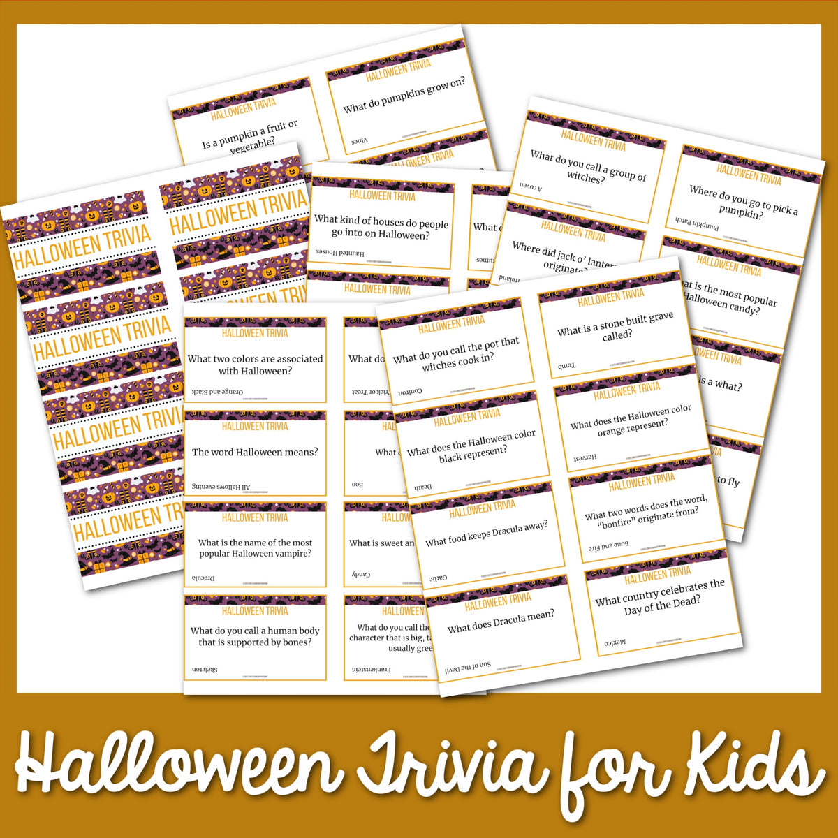 Halloween Trivia Cards – MicheleTripple
