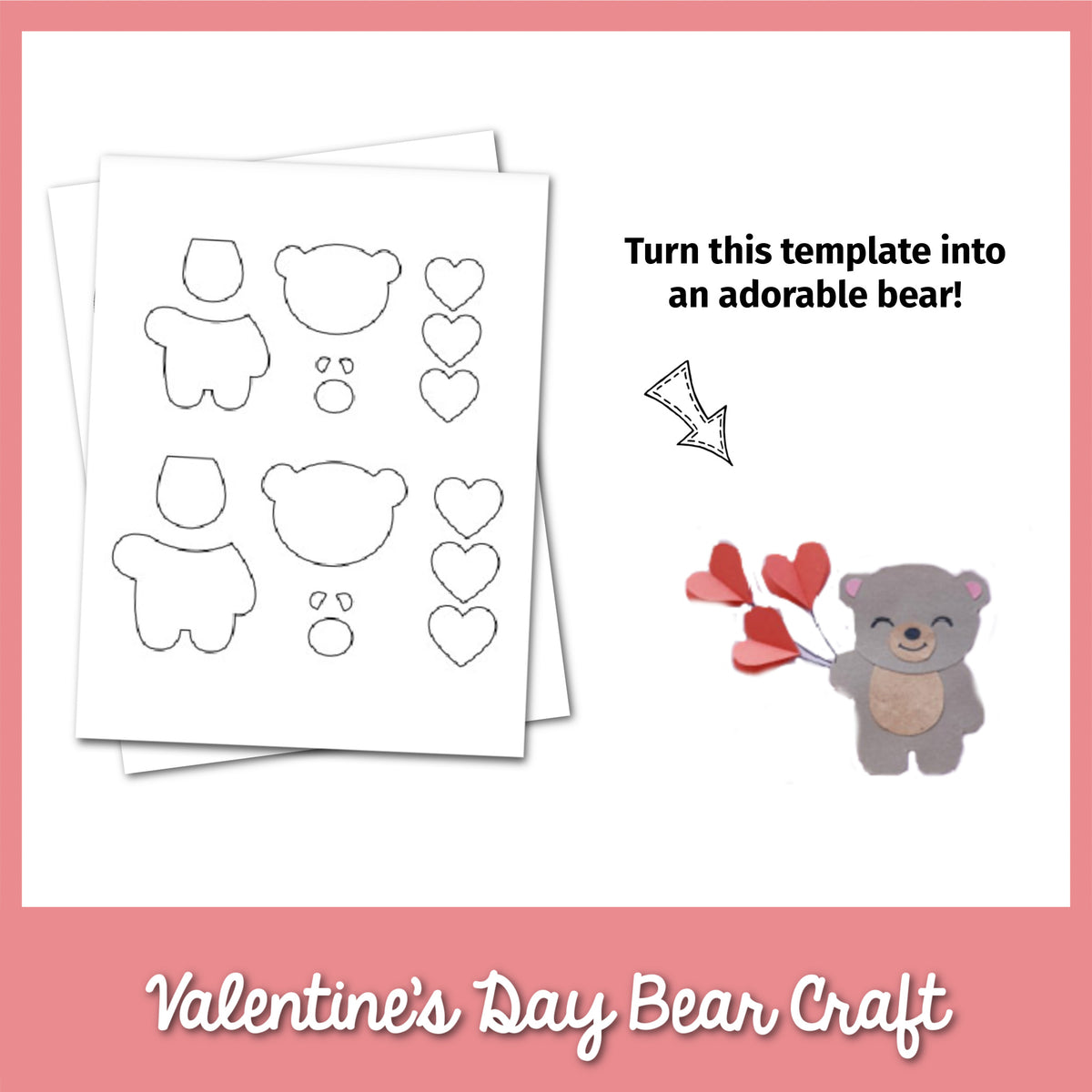 Valentine's Day Bear Craft – MicheleTripple