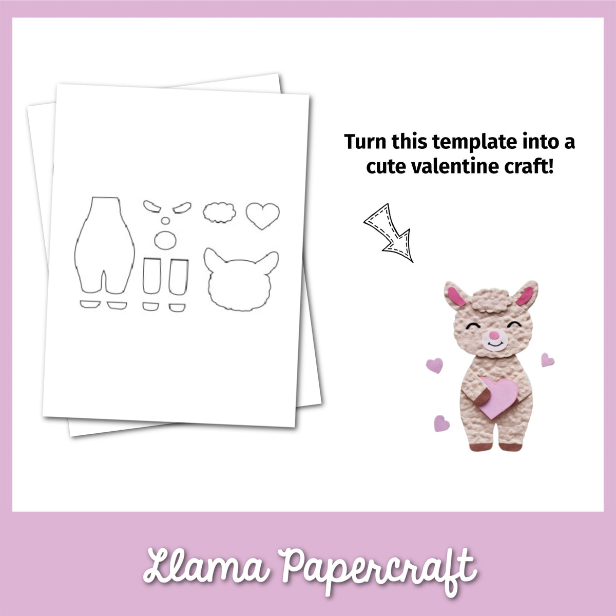 Llama Papercraft Template – MicheleTripple