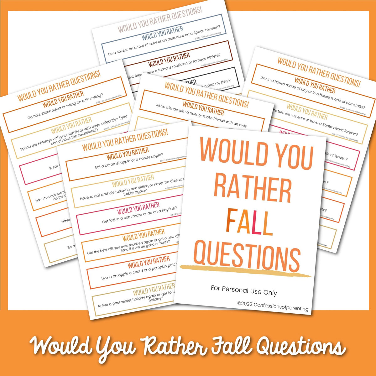 Fall Would You Rather Questions – MicheleTripple