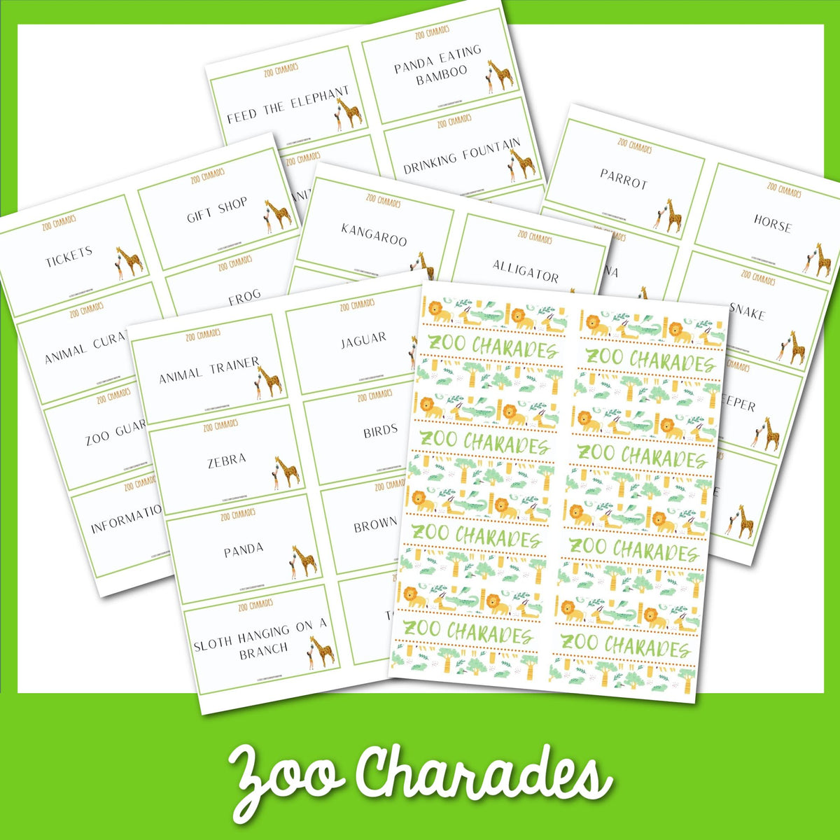 Zoo Charades – MicheleTripple