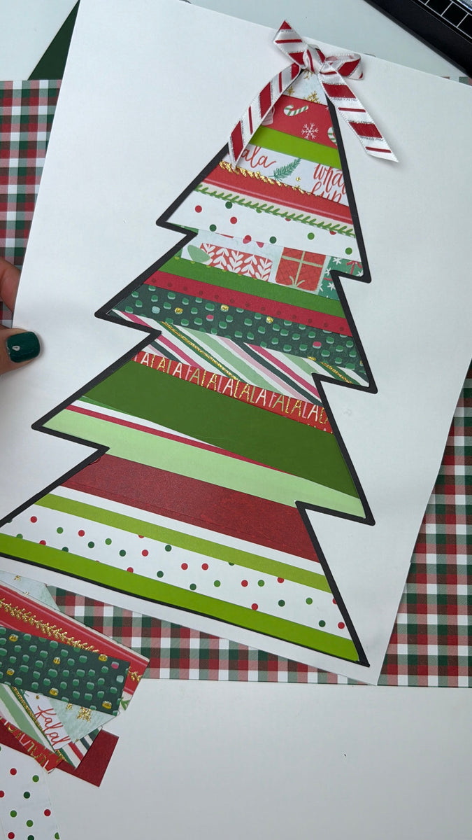 Easy Paper Strip Christmas Tree Craft – Fun Holiday Activity for Kids ...