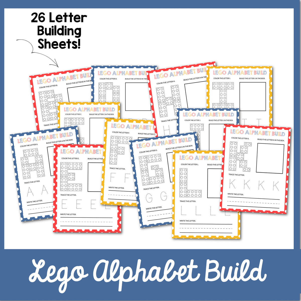 Lego Alphabet Build Printable – MicheleTripple