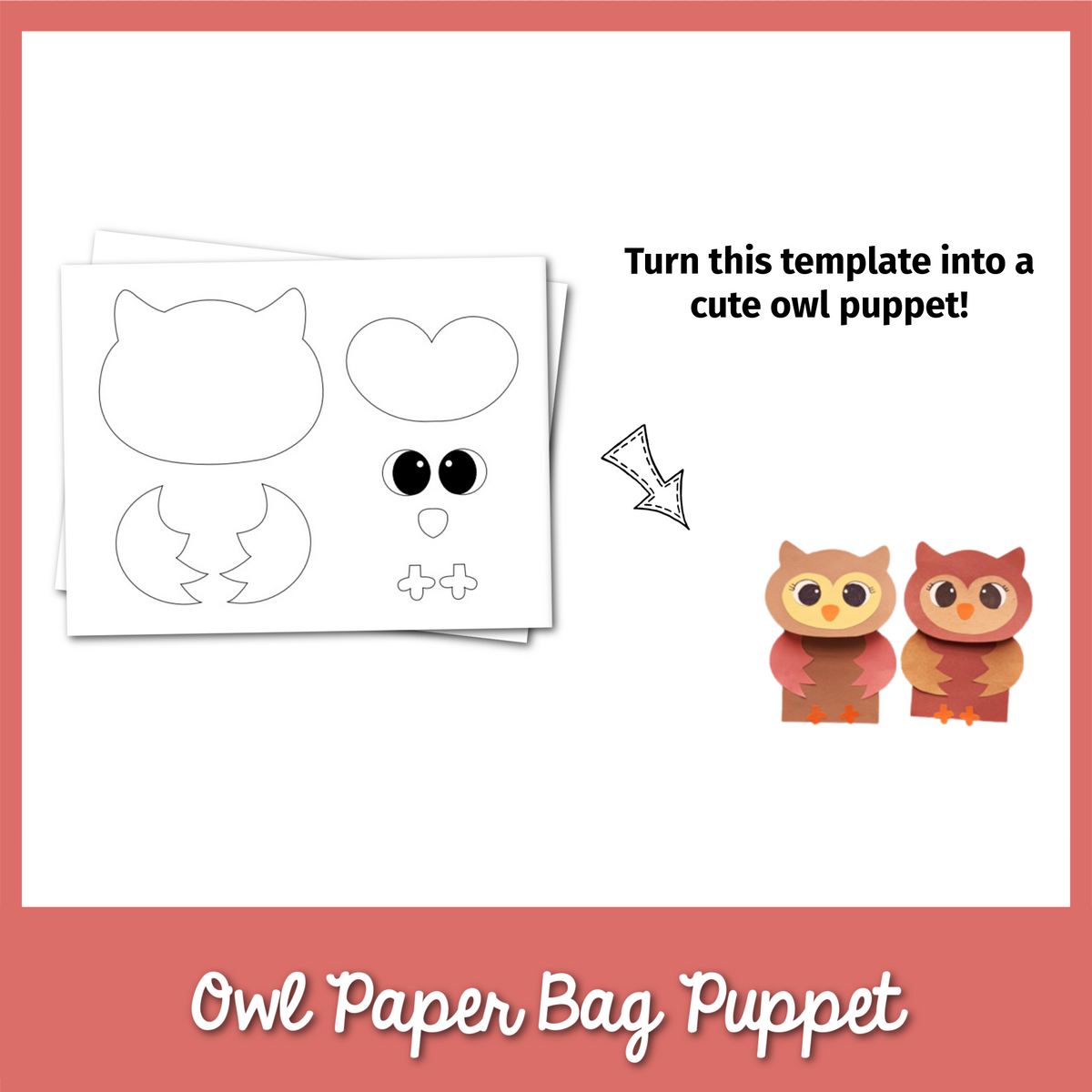 Owl Paper Bag Puppet – MicheleTripple