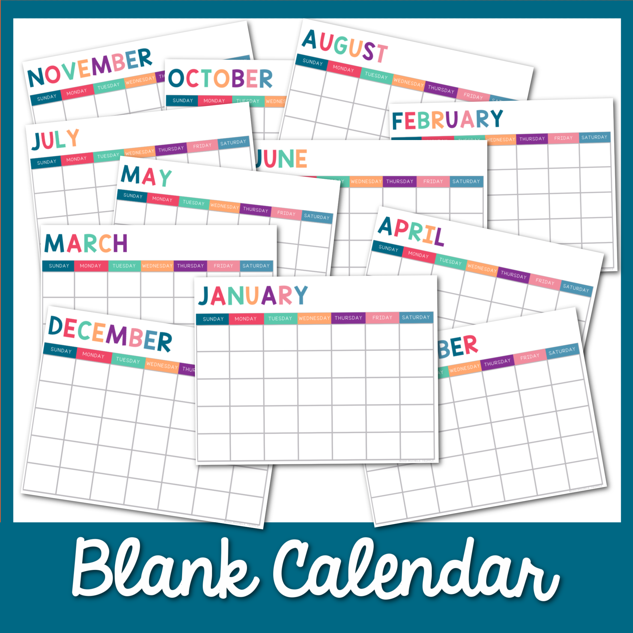 Individual Monthly Printable Calendars For 2020 And 2021 Elegant