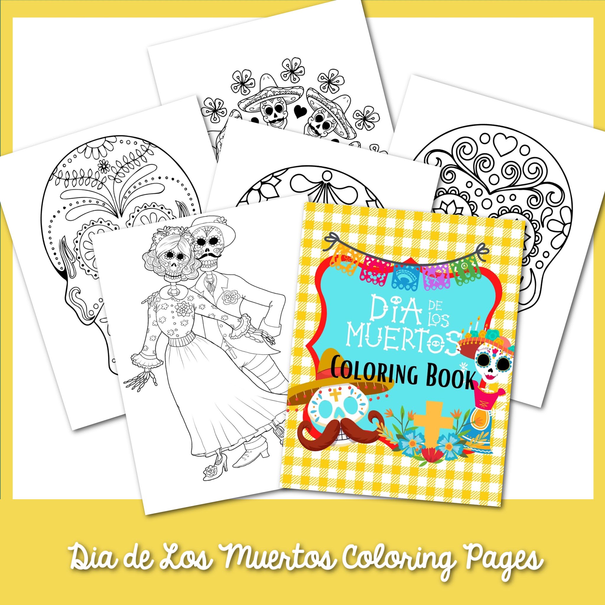 dias de los muertos coloring pages