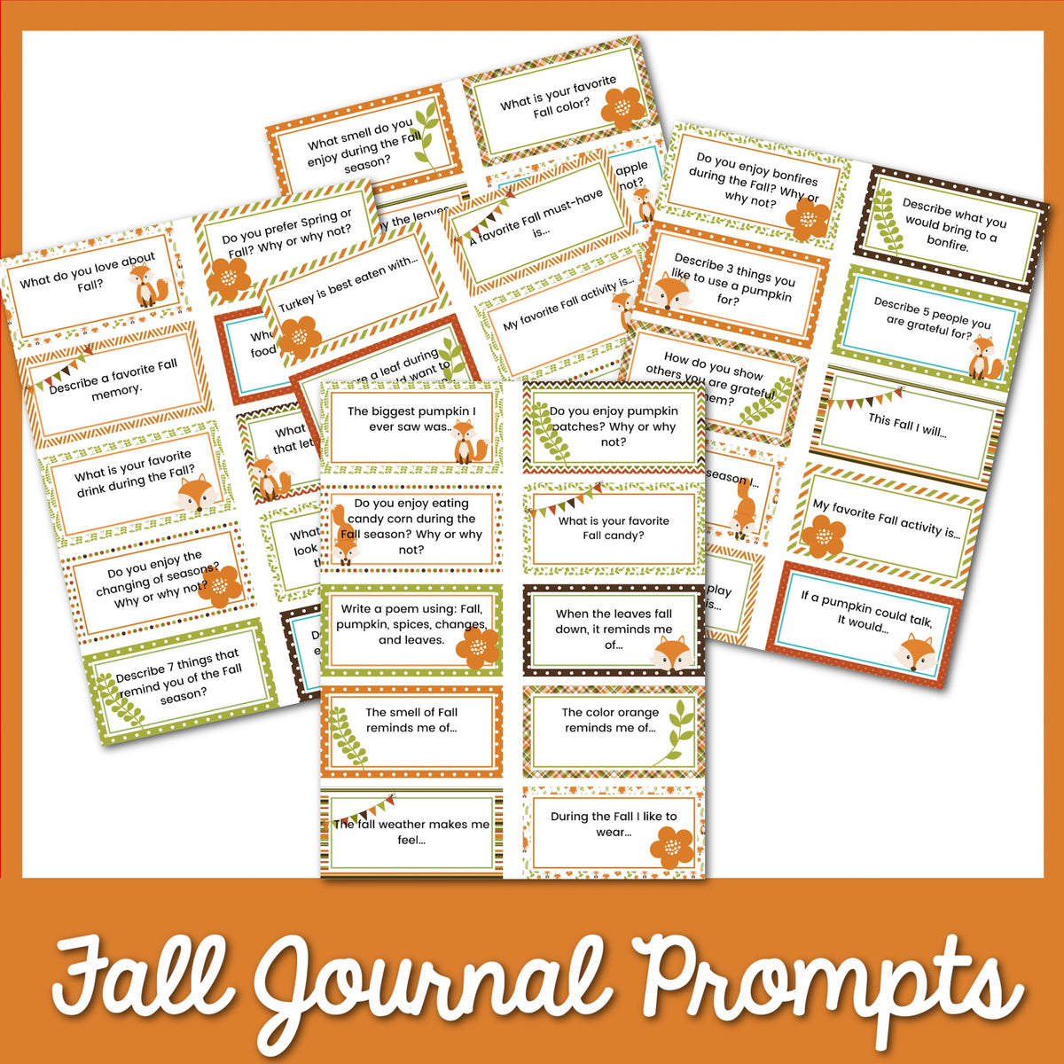 Fall Journal Prompts – MicheleTripple
