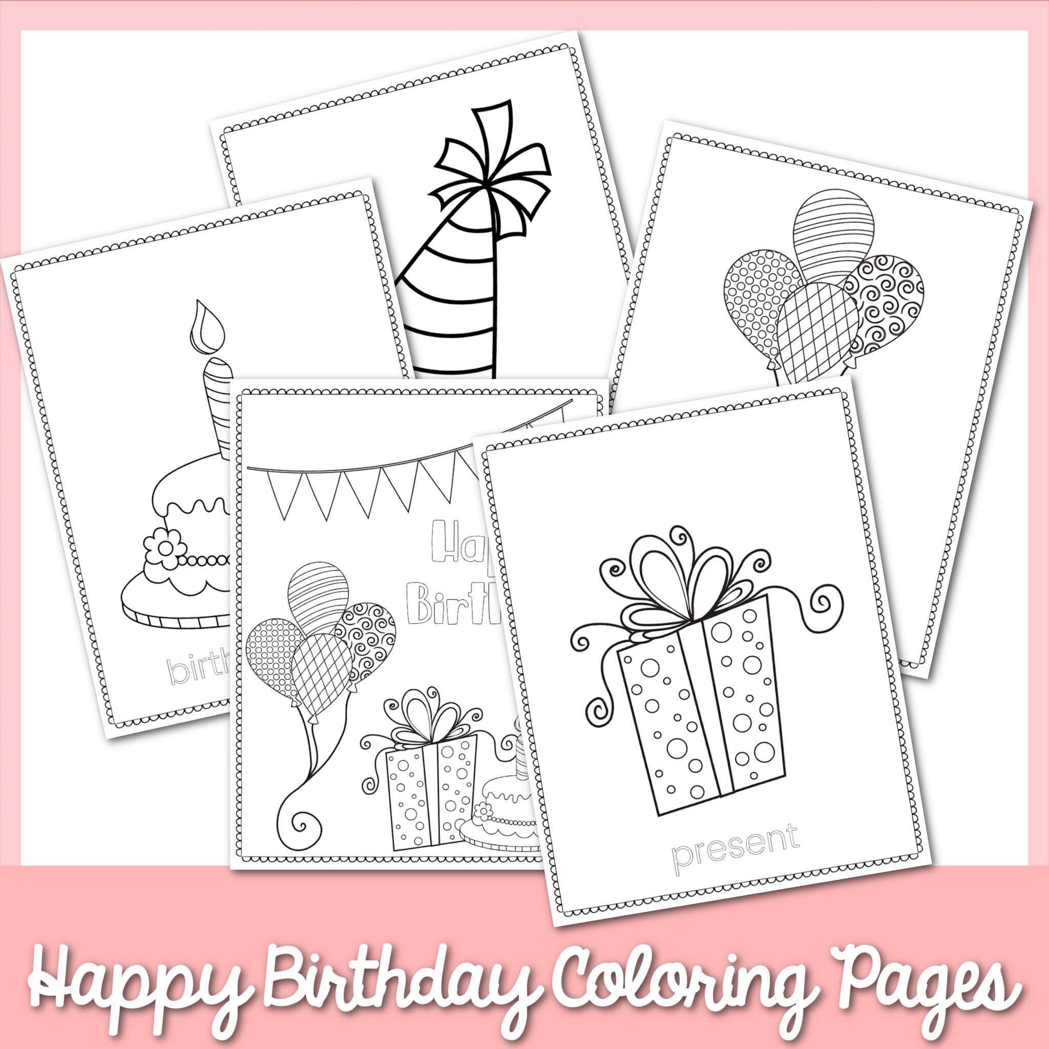 coloring pages for moms birthday