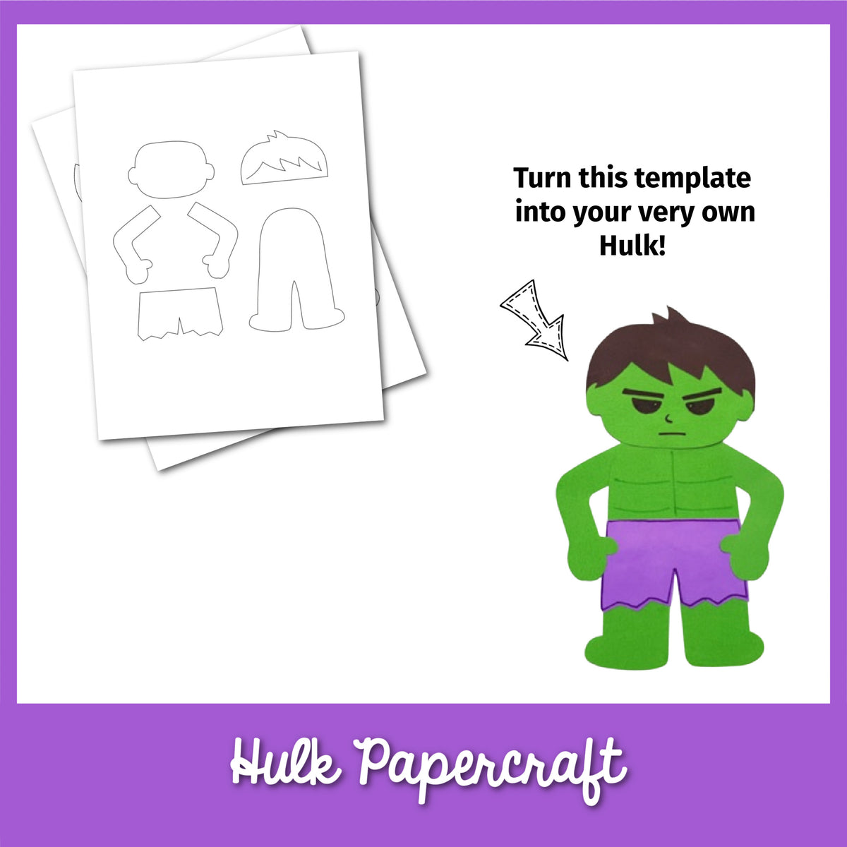 Hulk Papercraft Template – MicheleTripple