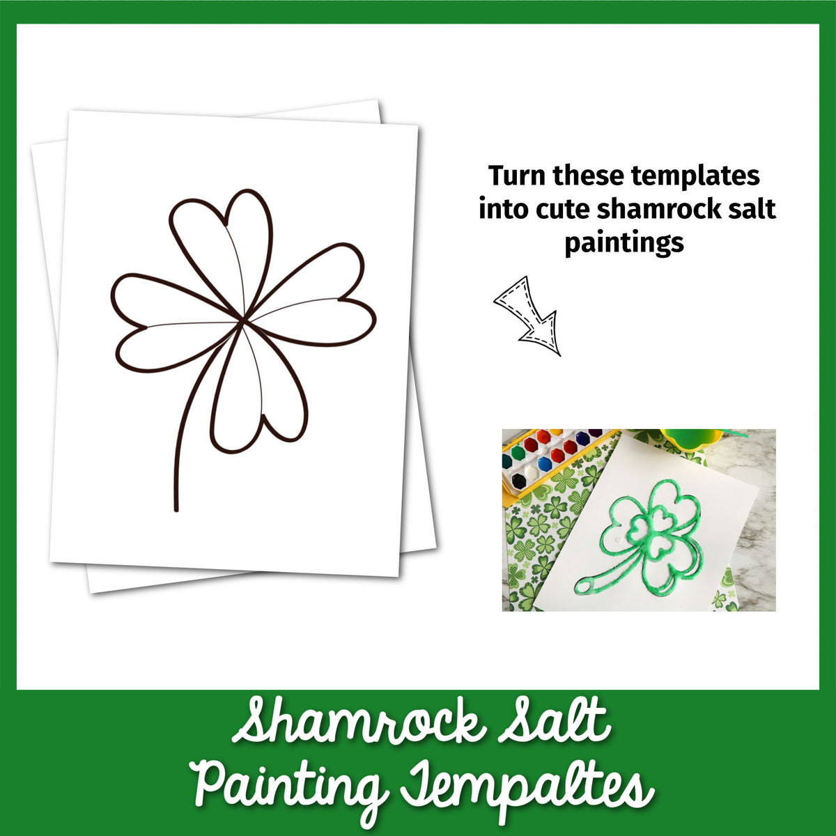 Shamrock Salt Painting Templates – MicheleTripple