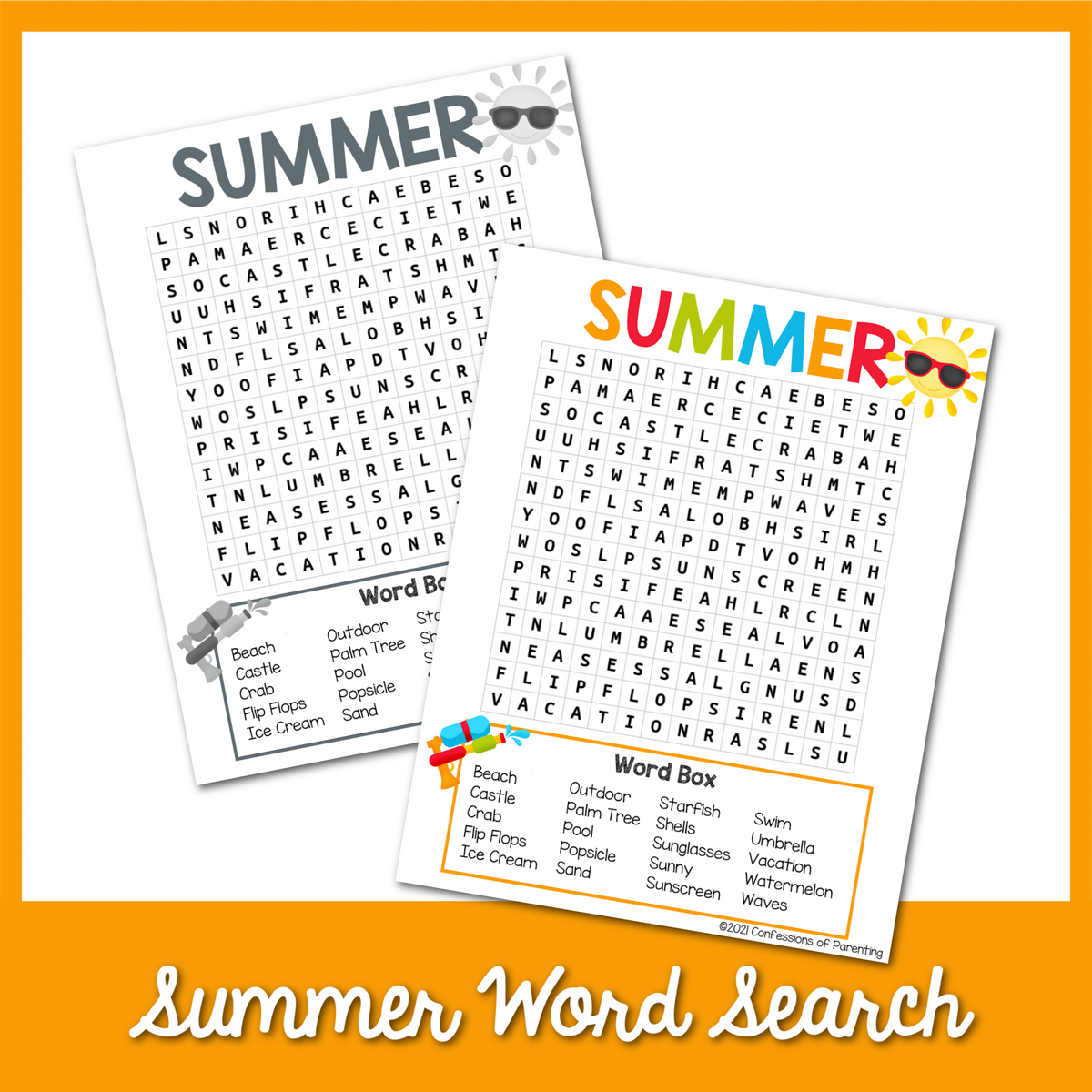 Summer Word Search – MicheleTripple